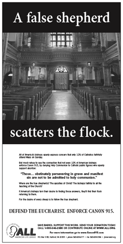 American Life League | Pro-life advertising